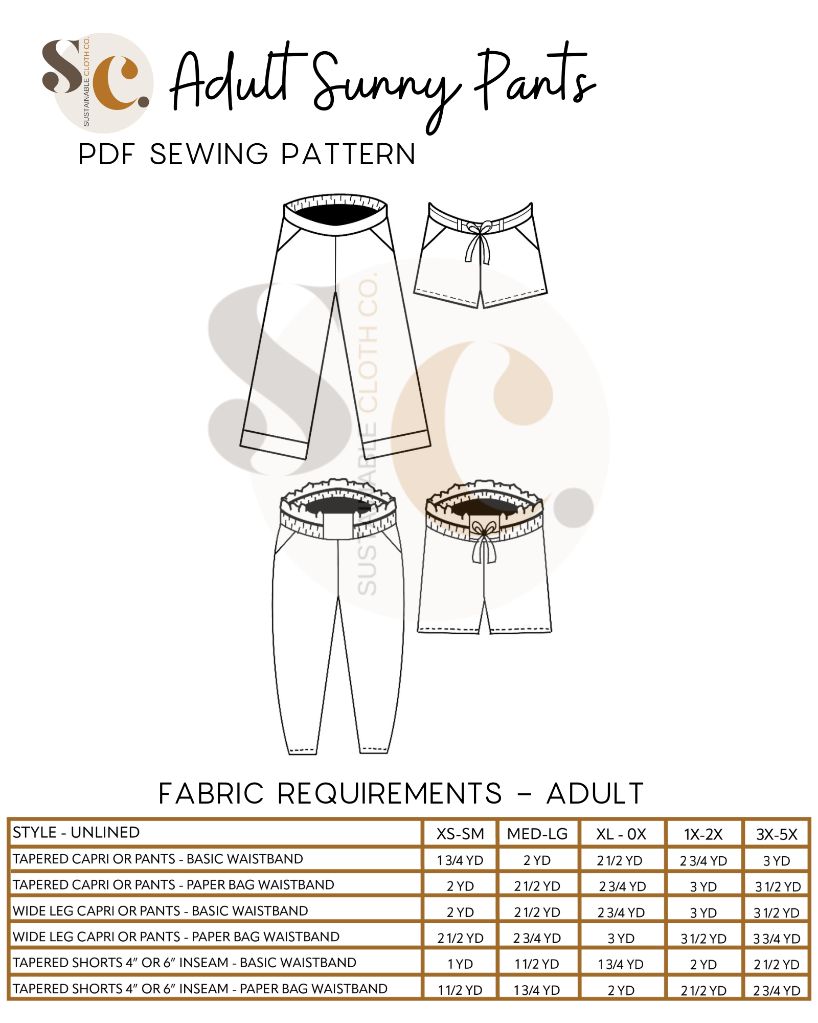 Adult Sunny – Sustainable Cloth Co